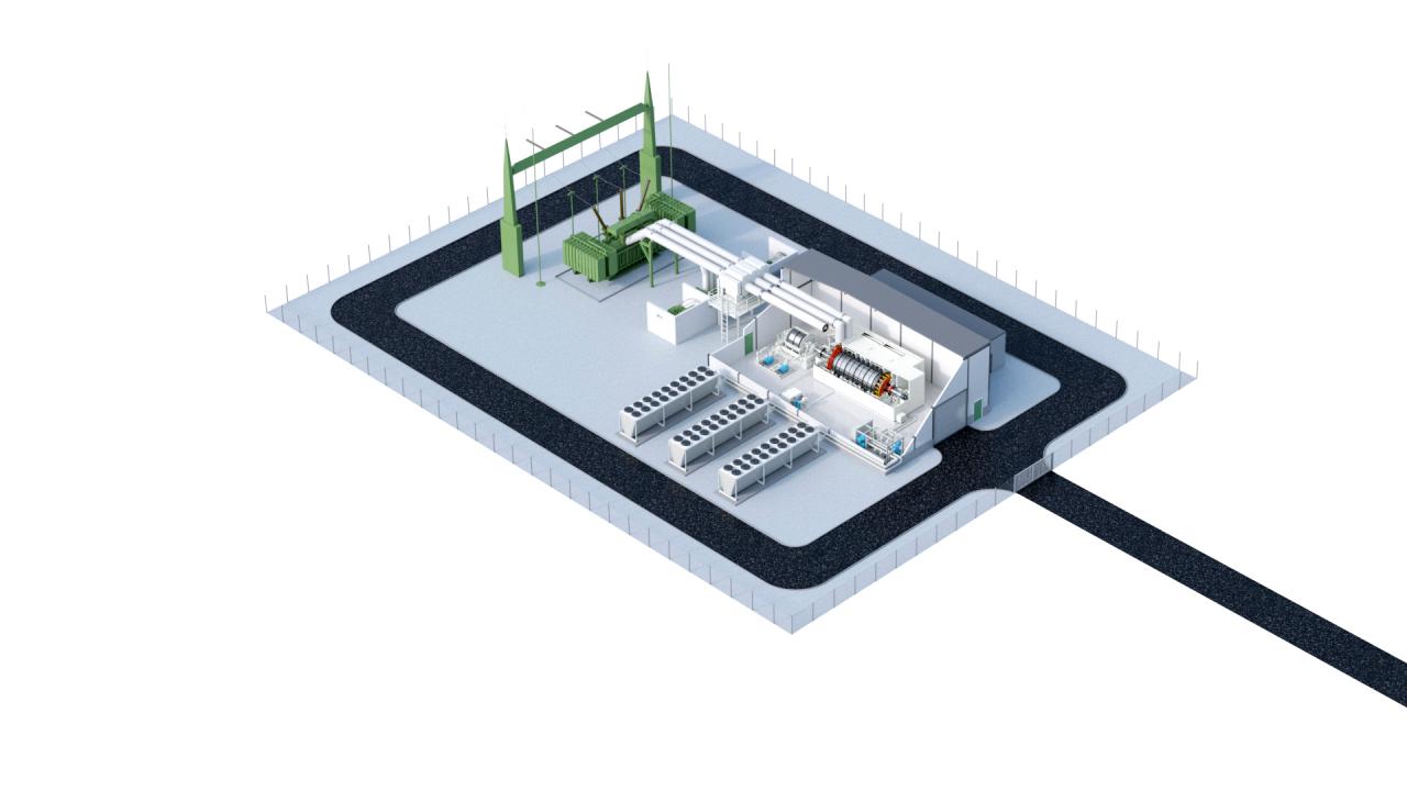 Synchronous condenser (SynCon) for grid stability and efficiency